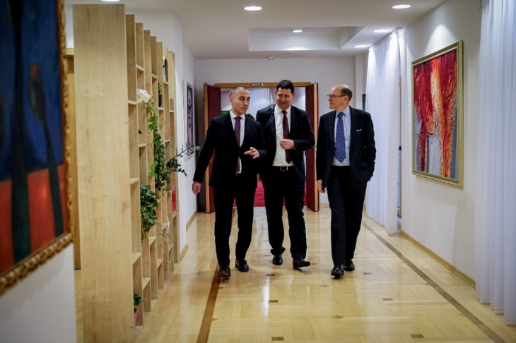 Груби се сретна со специјалните претставници на Словенија и Норвешка за Западен Балкан Франгеш